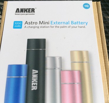 Chic AND useful: Anker Astro Mini 3200mAh External Battery, PowerIQ ...